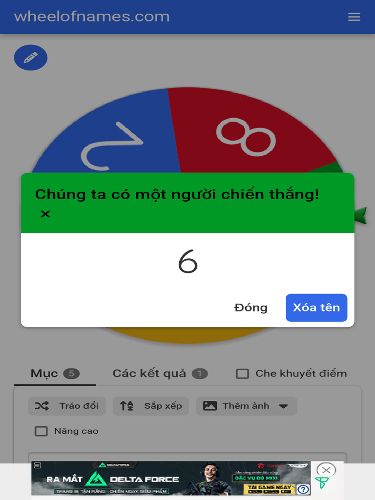 Wheel of Names Công Cụ Chọn Tên Ngẫu Nhiên | PDF