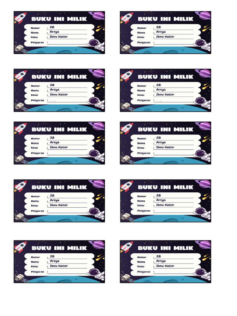 Template Buku | PDF