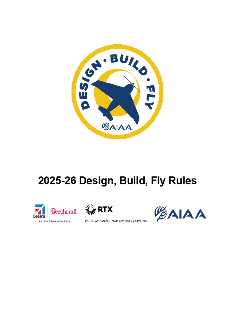 2025-26 Design, Build, Fly Rules | PDF | Faq | Airplane