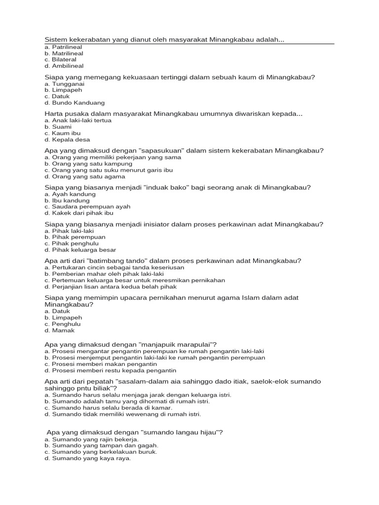 Soal Bsm Kelas 5 | PDF