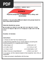 Grade 2 Properties of Materials Worksheet | PDF