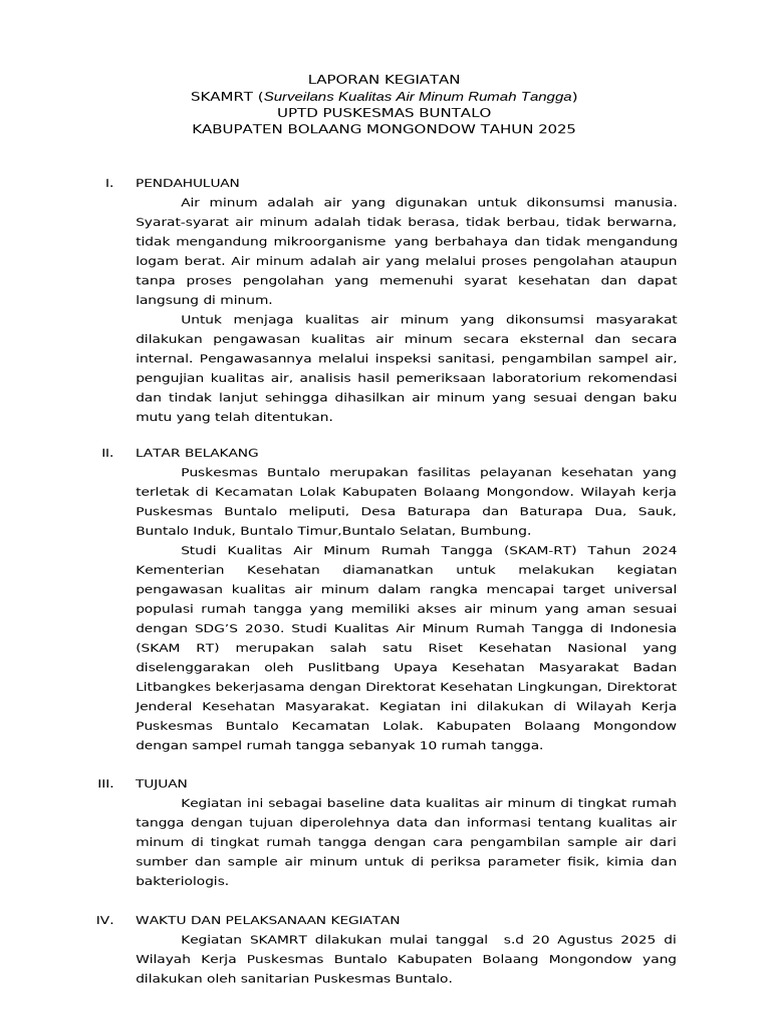 Laporan Hasil Skamrt 2025 | PDF