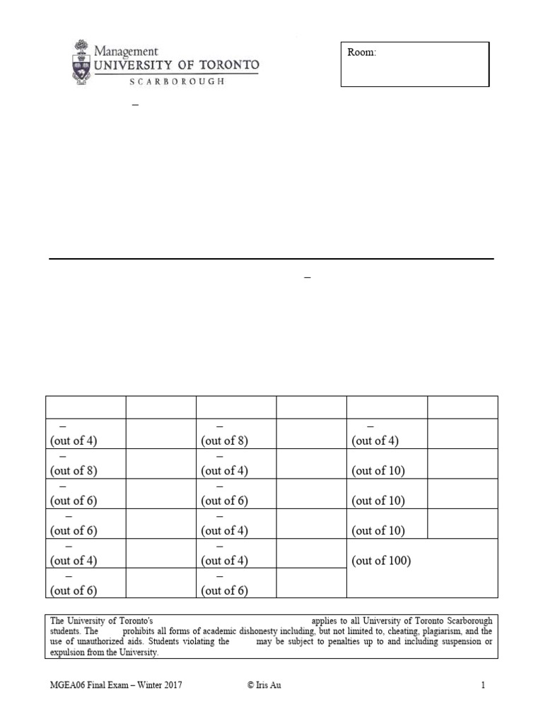 MGEA06 Final Answer Key Winter 2017 | PDF | Long Run And Short Run ...