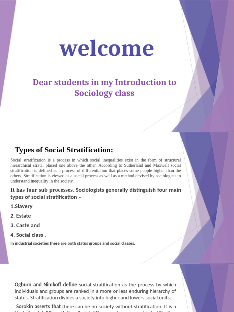 Types of Stratification | PDF | Social Stratification | Slavery