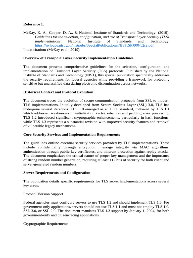 Cyber Security References | PDF | Transport Layer Security | Computer ...