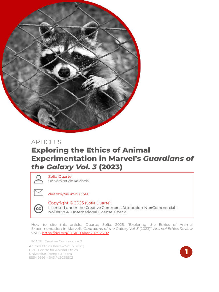 Exploring The Ethics of Animal Experimentation in Marvel's (2023) | PDF ...