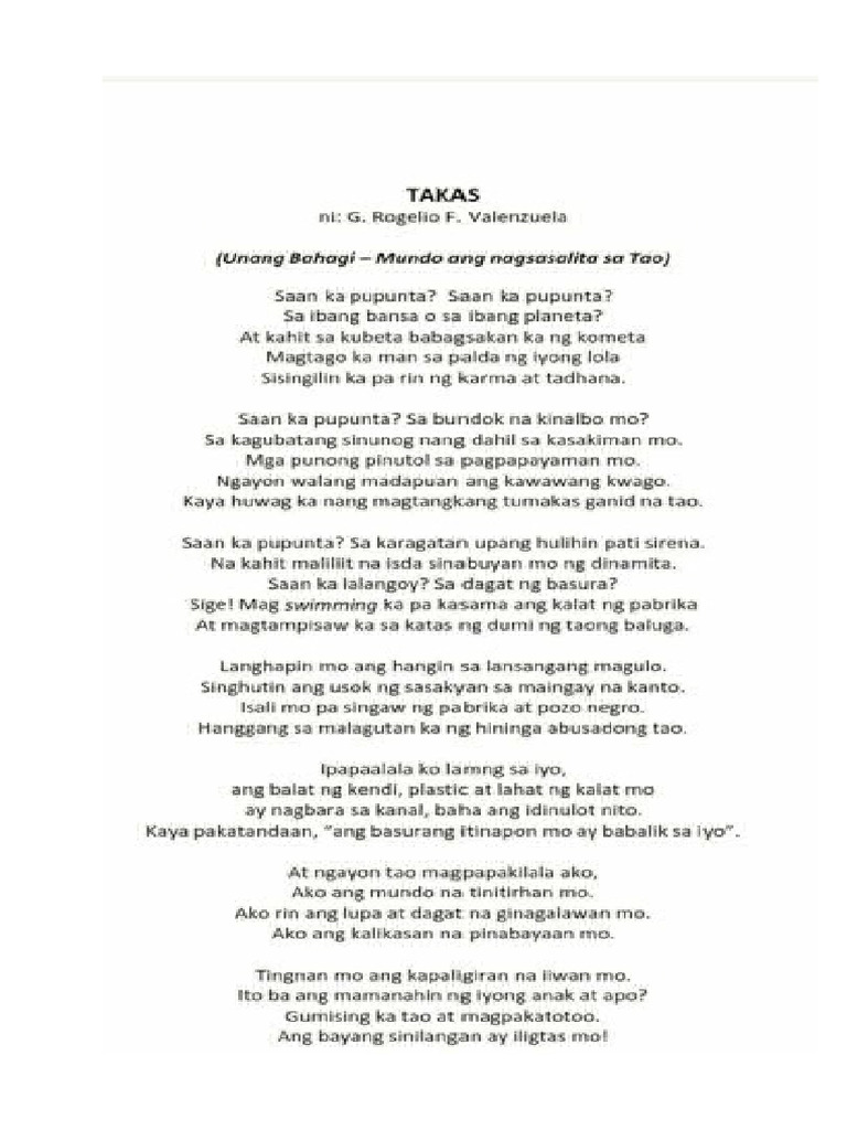 Choral Reading Filipino | PDF