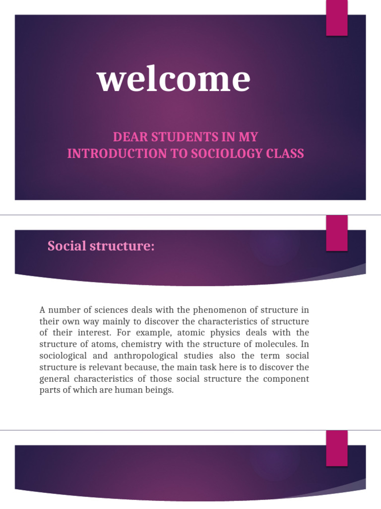 Understanding Social Structure in Sociology | PDF | Social Structure ...