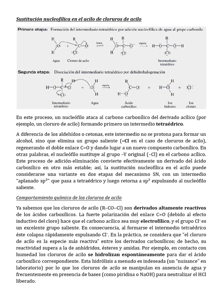 Carey Parte 2 - Mecanismo General de Sustitución Nucleofílica en El ...