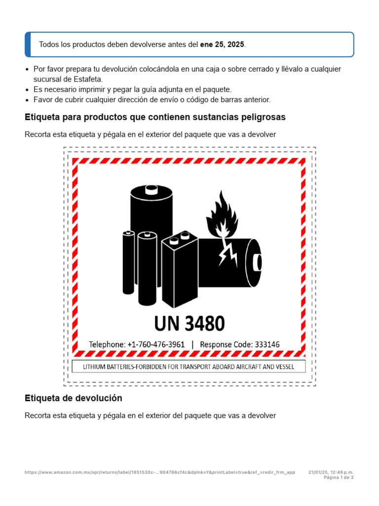 Centro de Devoluciones | PDF