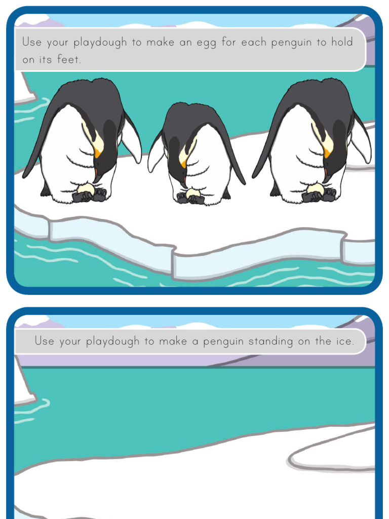 Us S 10 Penguin Playdough Mats Ver 5 | PDF