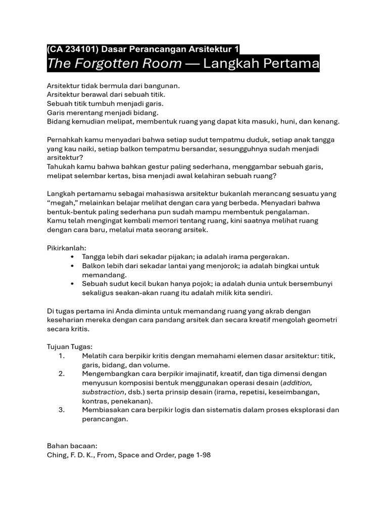 Brief Tugas 1 DPA1 2025 | PDF