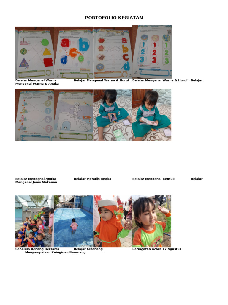 3 - Format Dan Contoh Laporan Portofolio Kegiatan | PDF