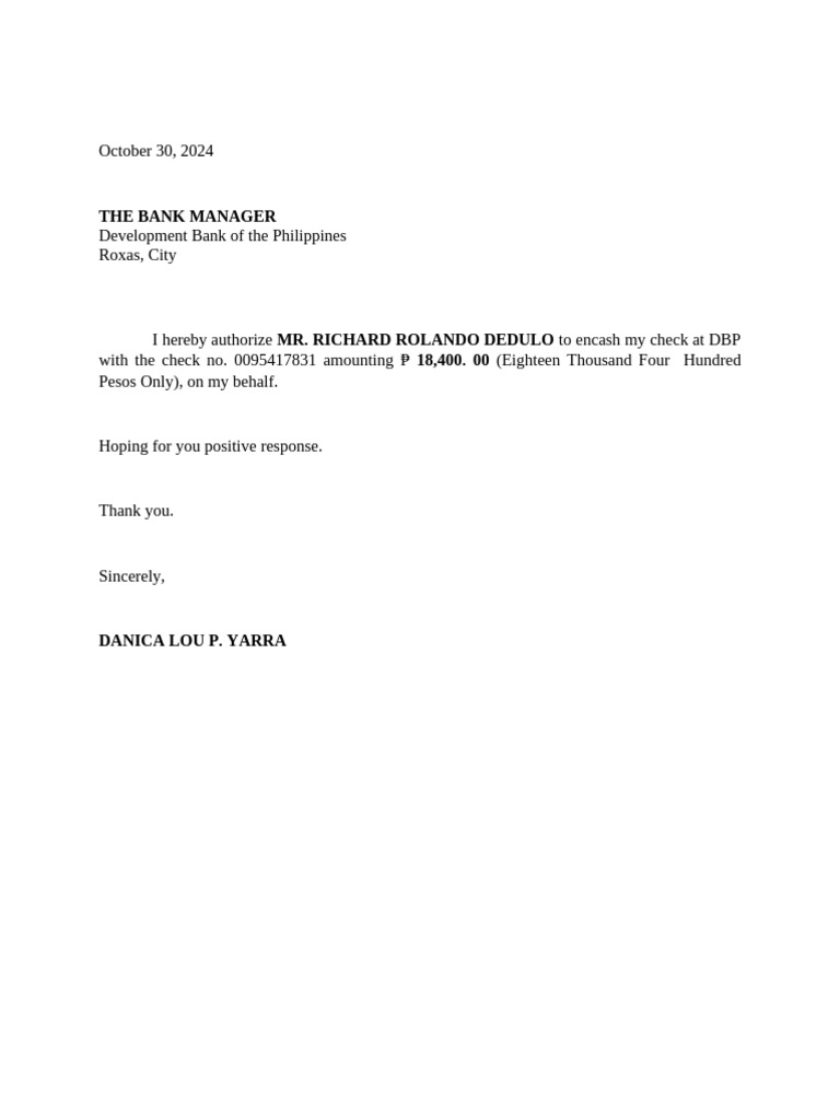 Authorization Check Official | PDF