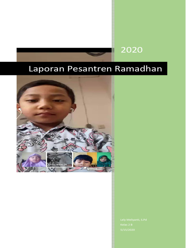 COntoh Laporan Pesantren Ramadhan Daring | PDF
