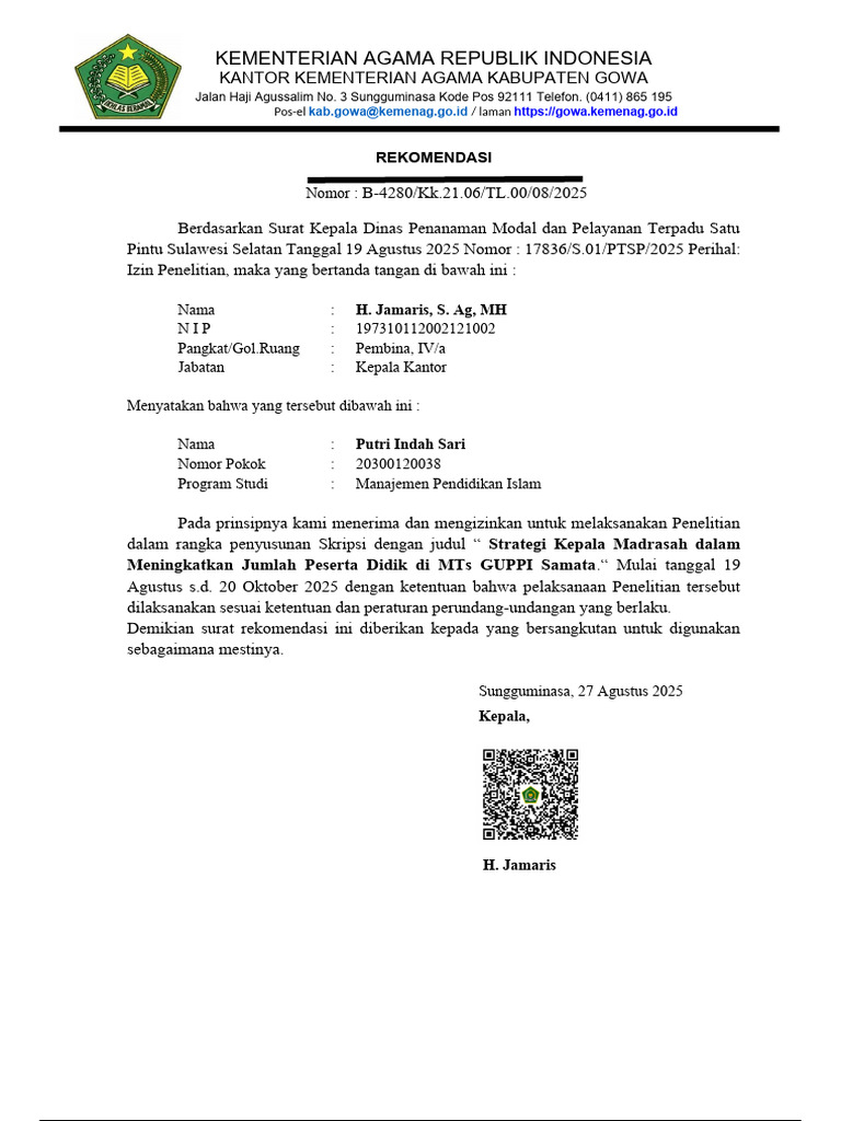 20250827100656rekomendasi Magang Putri Indah Sari | PDF