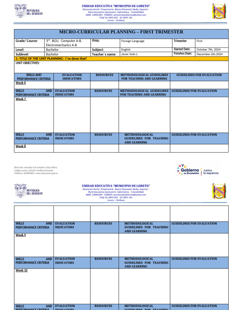 Micro Planning 3RD | PDF