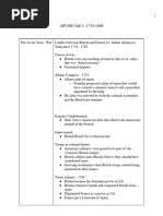 APUSH Unit 3: French and Indian War Insights | PDF | French And Indian ...