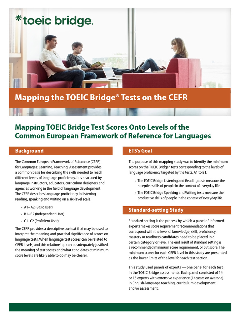 Toeic Bridge Mapping Cefr Reference | PDF | Learning | Applied Linguistics