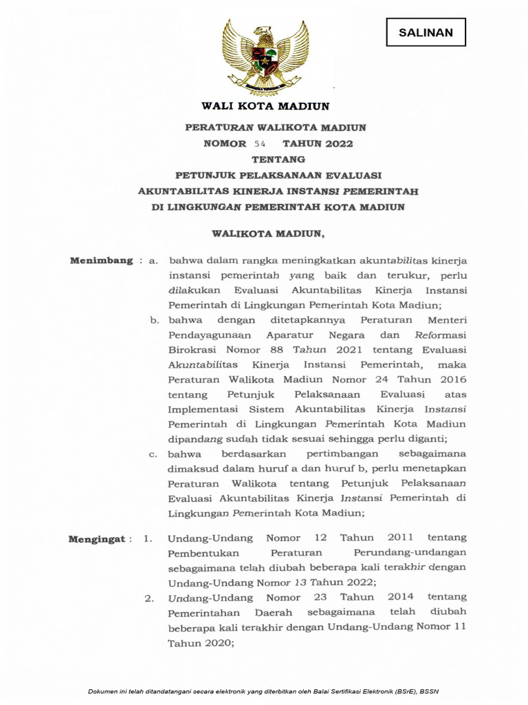 Dokumen Elektronik BSrE Tersertifikasi | PDF