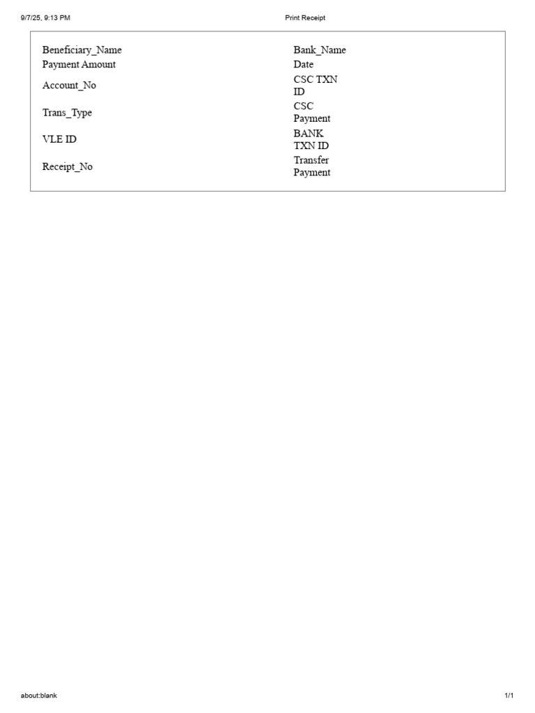 Print Receipt | PDF