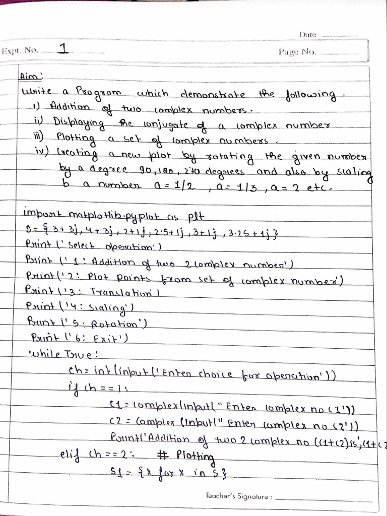 Math Practical 1 & 2 | PDF