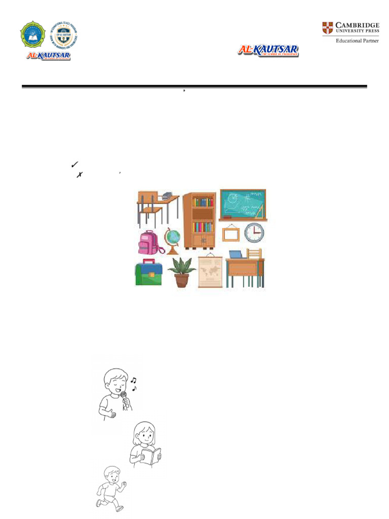 English Mid-Term 1st Grade - Practice | PDF