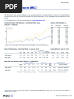 MSCI World Index Factsheet 2025 | PDF | Economies