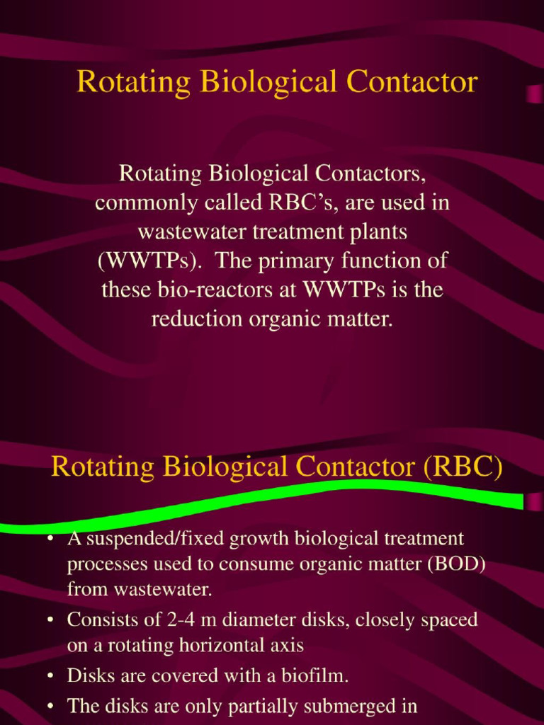 Rotating Biological Contactor | PDF