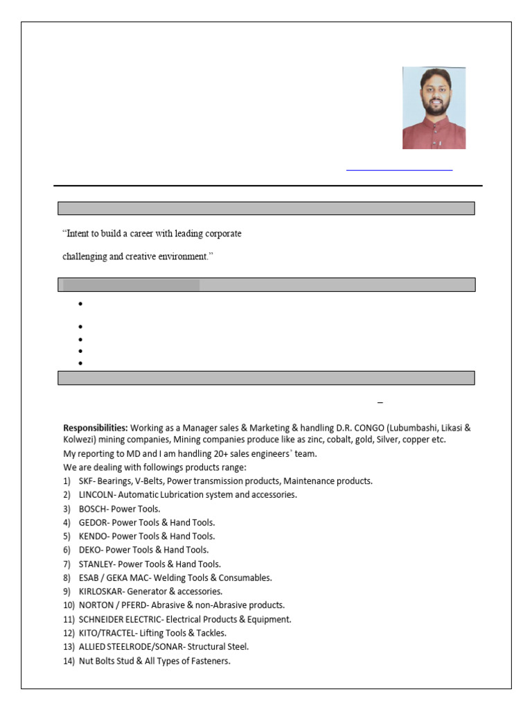 Gajanand Hosale Resume 2014 Till Date | PDF | Marketing | Communication