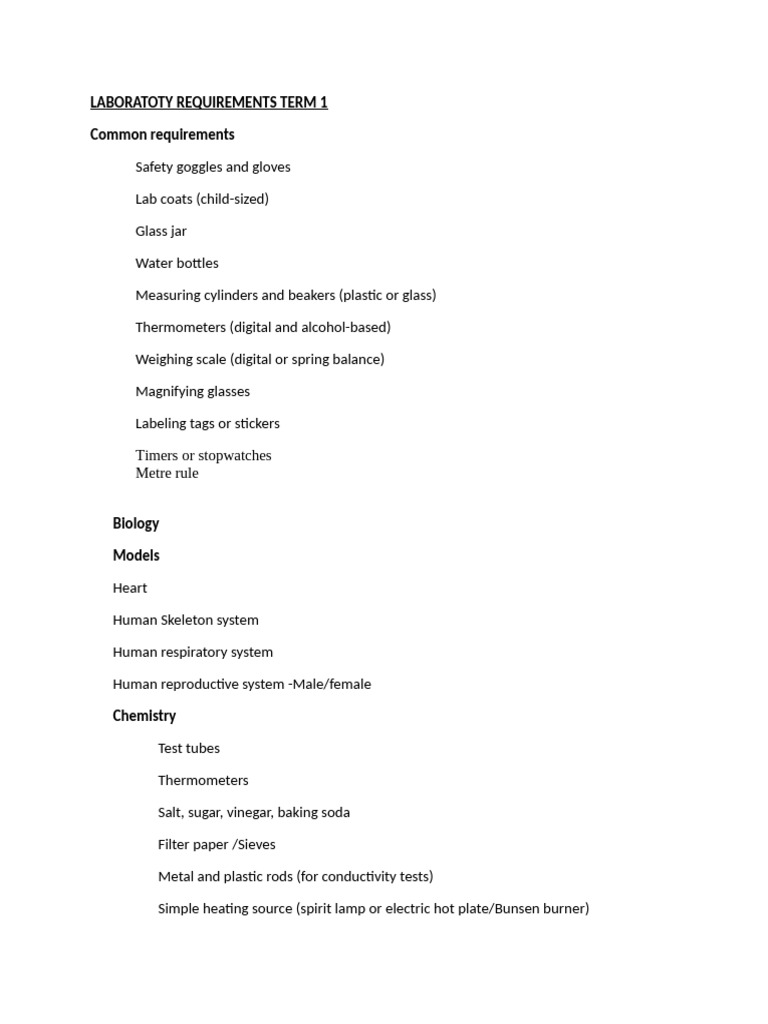 General Lab Essentials | PDF