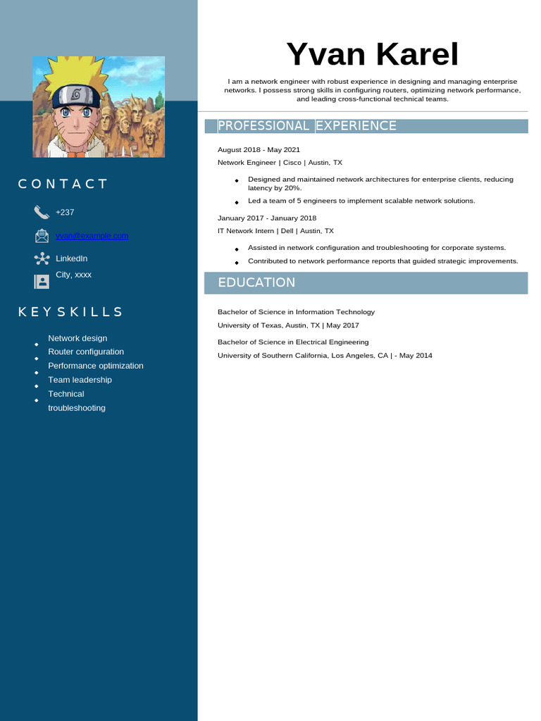 Mid Level Network Engineer Resume Example Copie | PDF