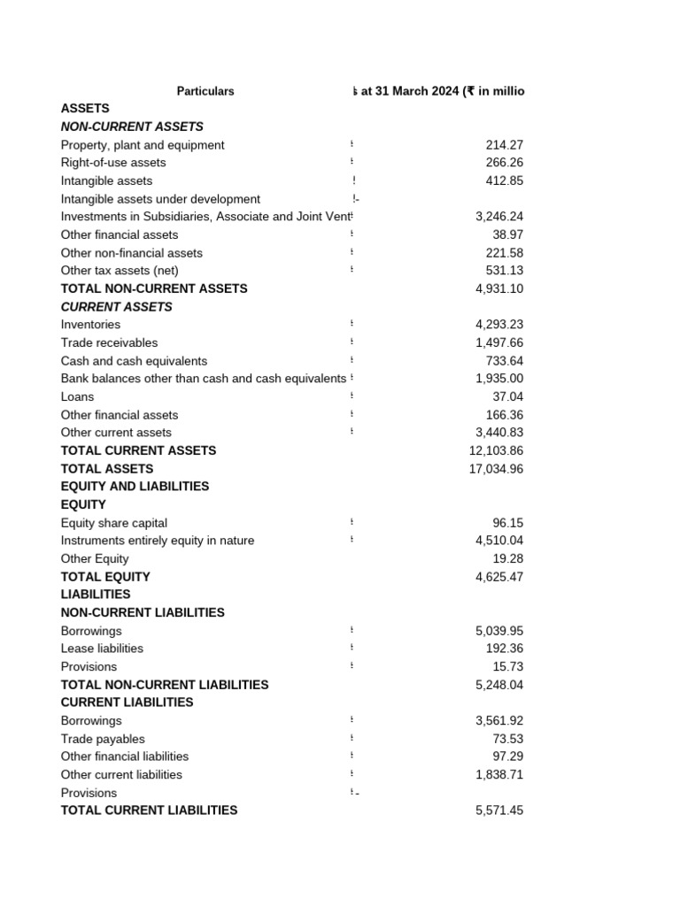 Boat Company Balance Sheet 2024 | PDF | Equity (Finance) | Money