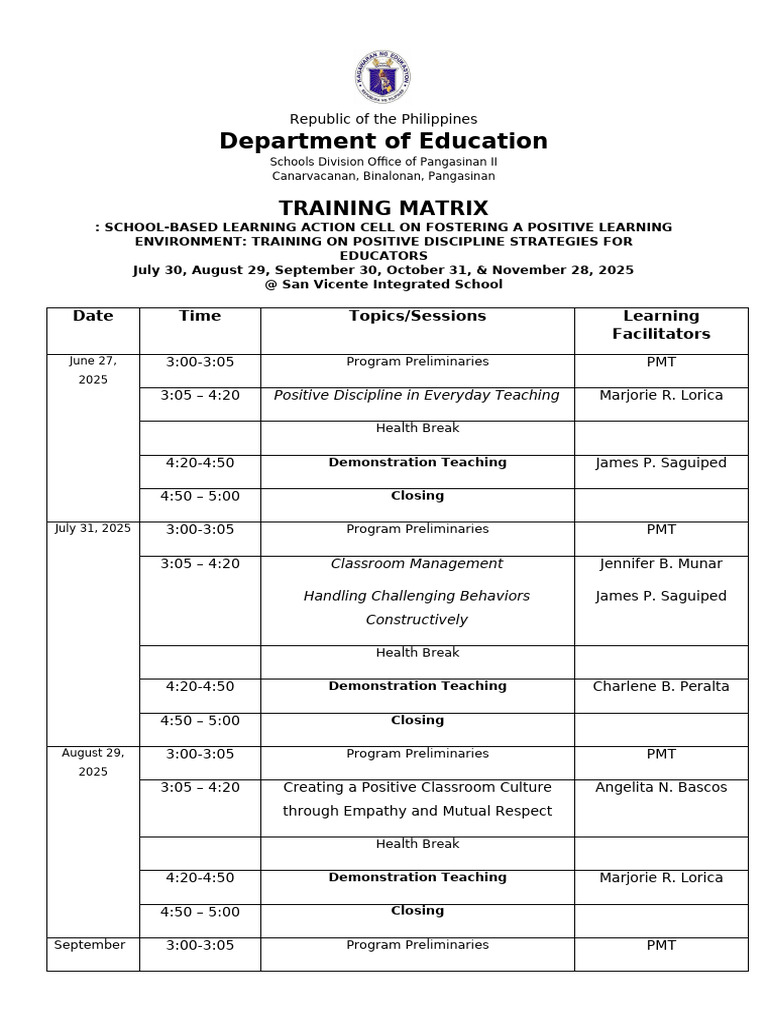 Positive Discipline Training for Educators | PDF | Intelligence | Pedagogy