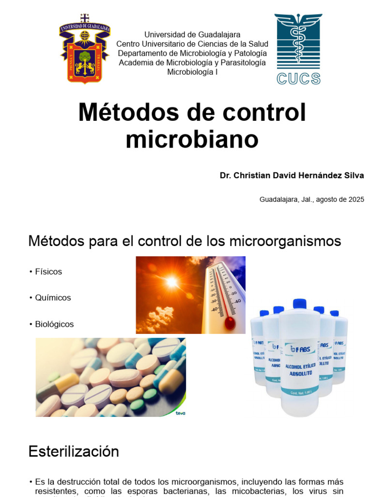 Control Microbiano | PDF | Esterilización (Microbiología) | Las bacterias