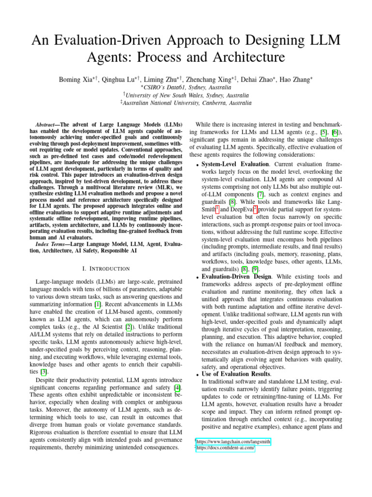 Evaluation-Driven LLM Agent Design | PDF | Evaluation | Artificial ...