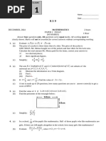 1236 General Mathematics Paper 1 | PDF