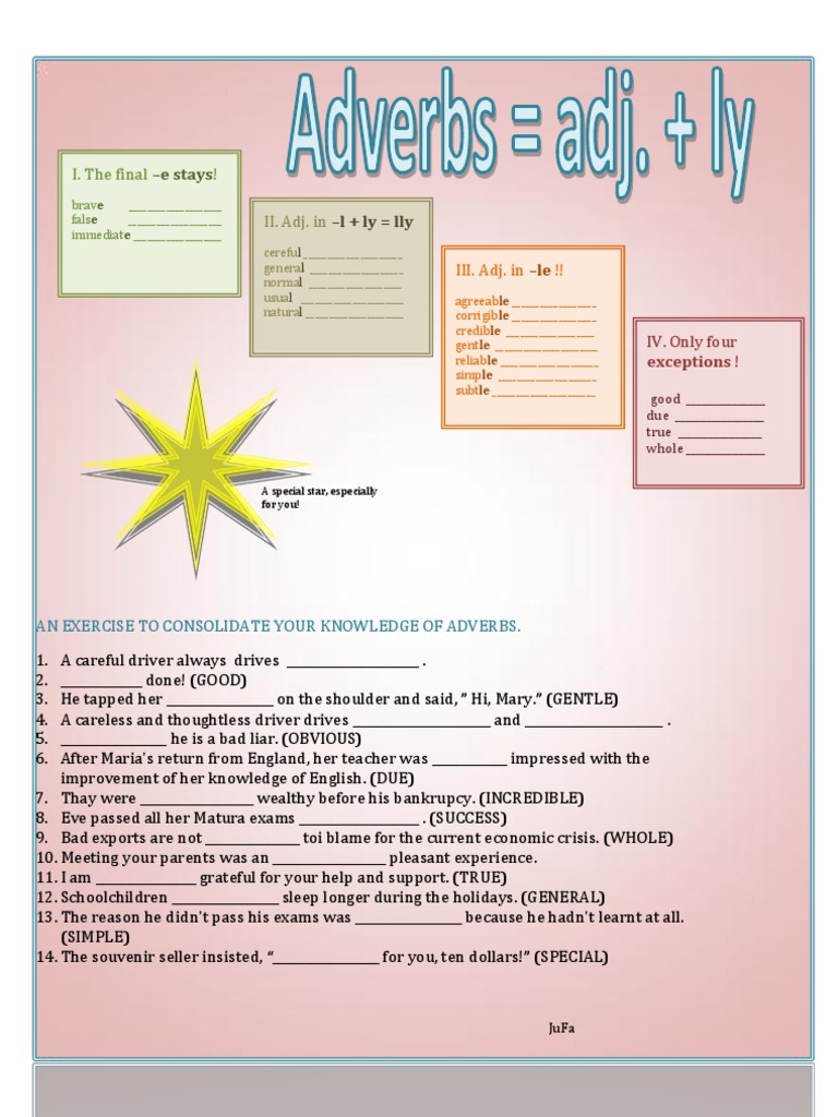 Formation of Adverbs | PDF