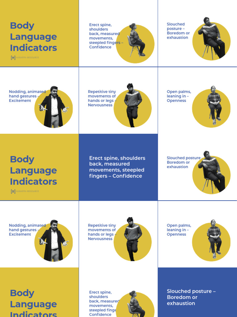Body Language Indicators of Confidence | PDF | Hand | Human Body