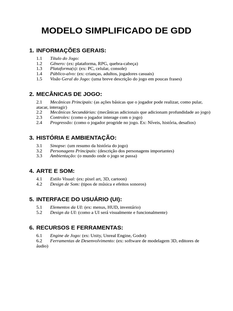 Modelo Simplificado de GDD | PDF