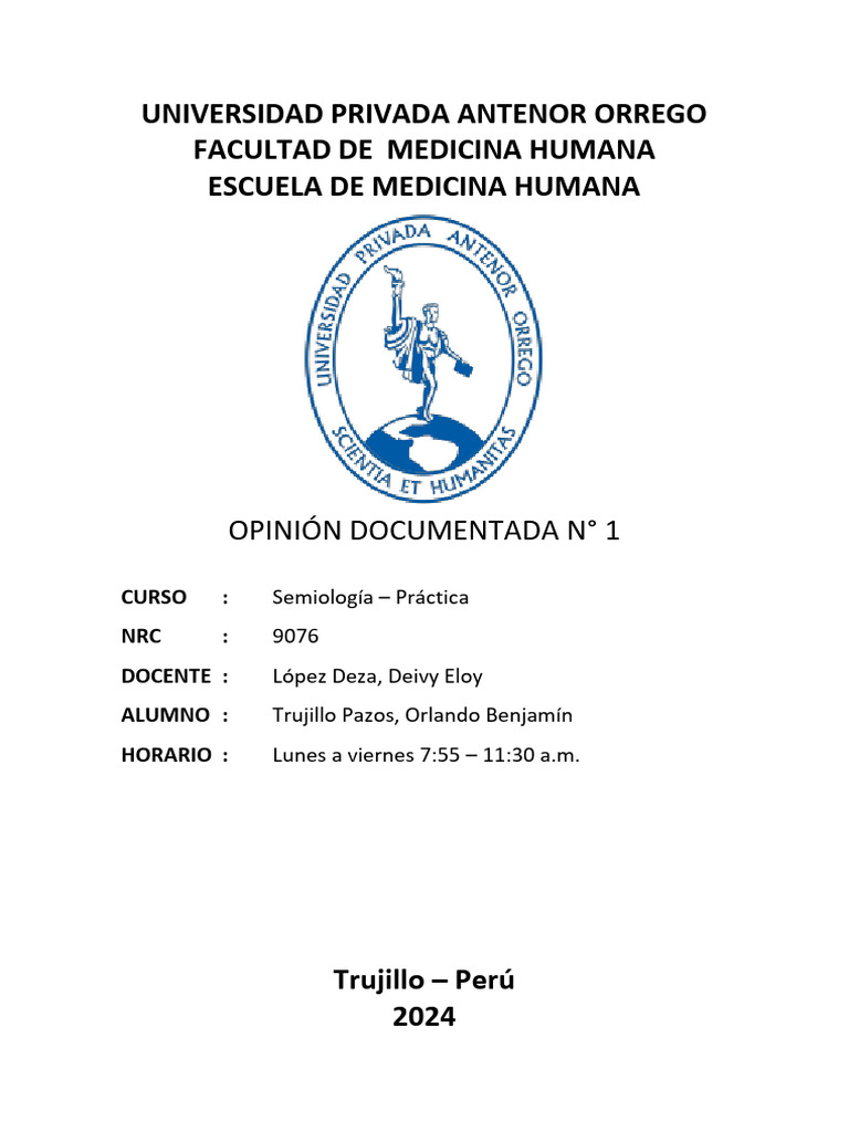 OD1 - Semana 4 - Trujillo Pazos, Orlando Benjamín | PDF