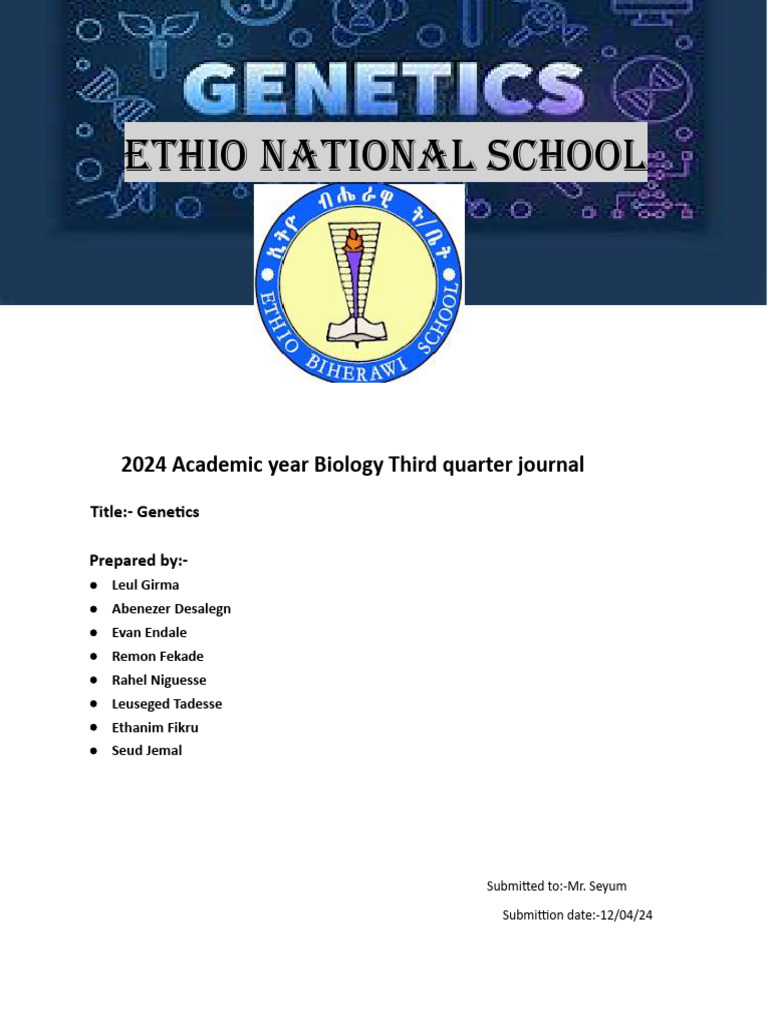Genetics Overview for Biology Journal | PDF | Mitosis | Translation ...