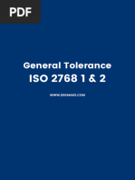 Iso 2768 FH General Tolerances Faulhaber | PDF