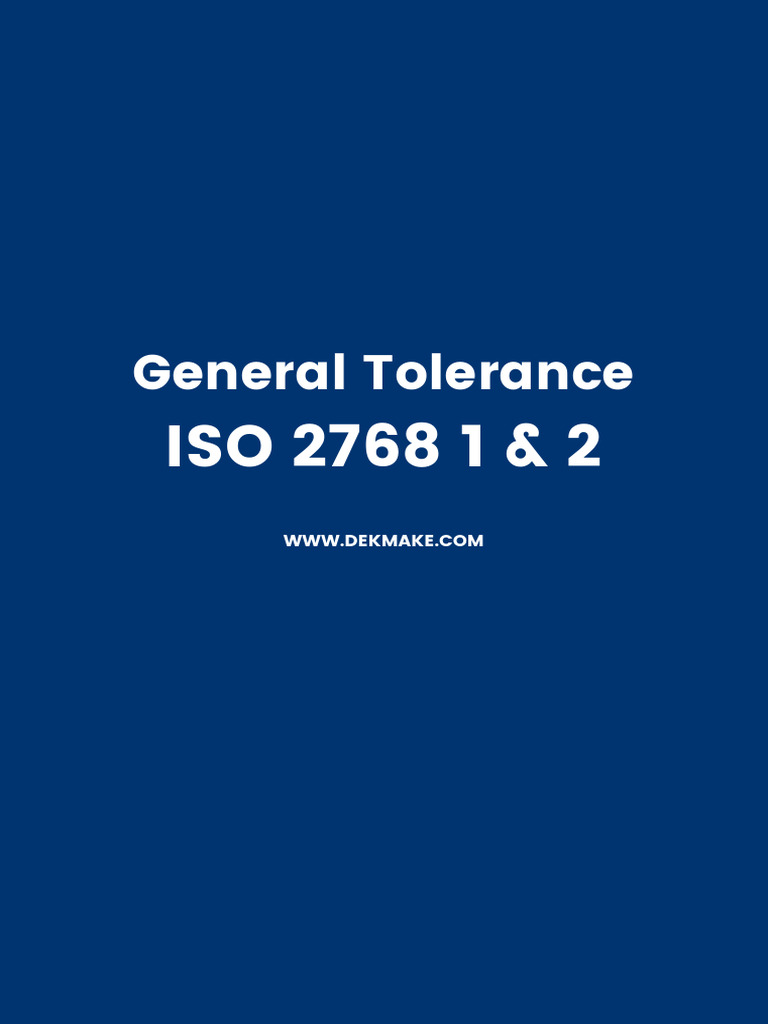 Is 2768 STD | PDF | Engineering Tolerance