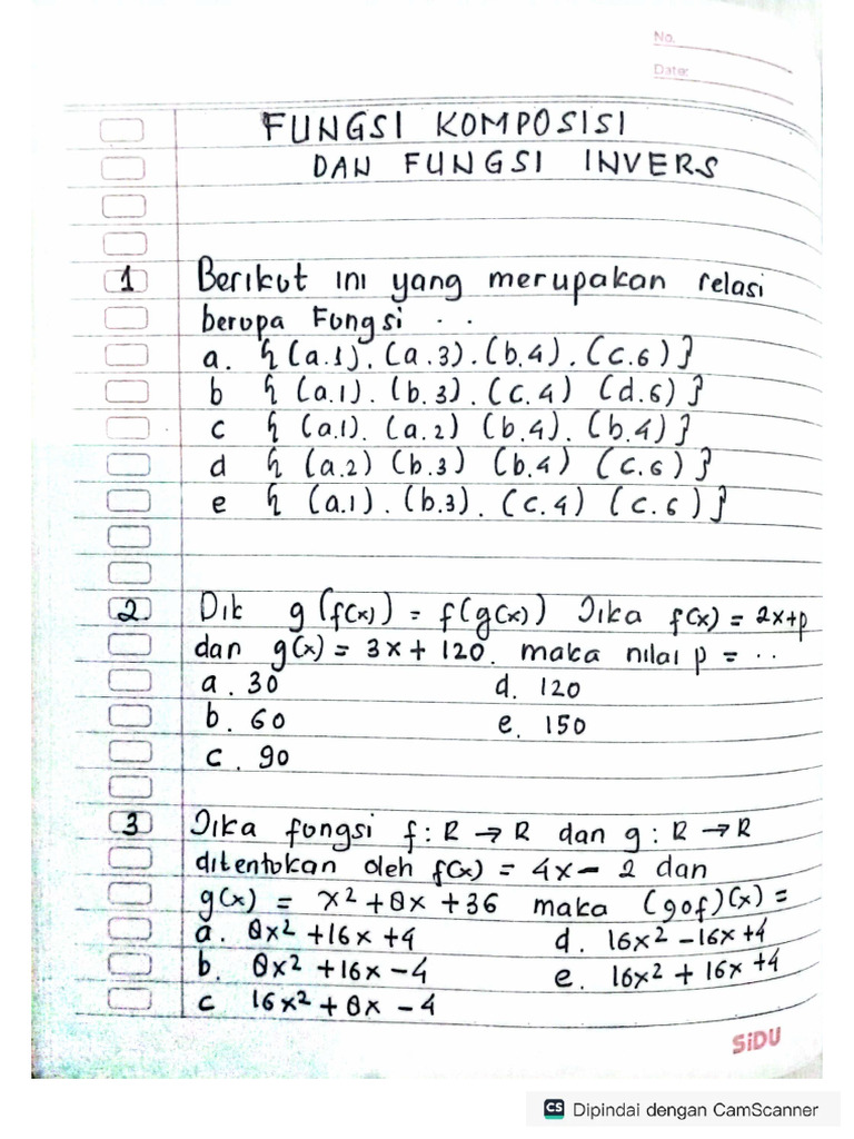 Fungsi Komposisi & Invers | PDF