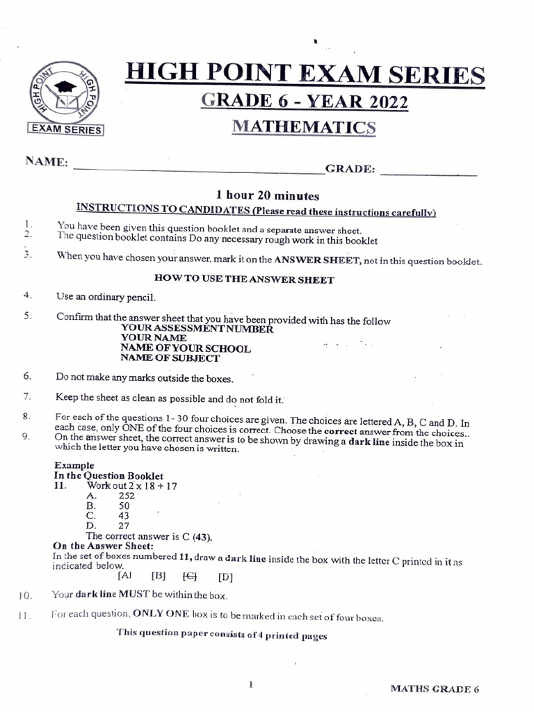Grade 6 Pdf