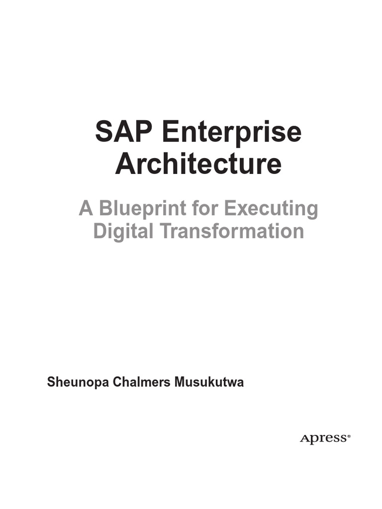 SAP Enterprise Architecture Blueprint | PDF | Data Model | Conceptual Model