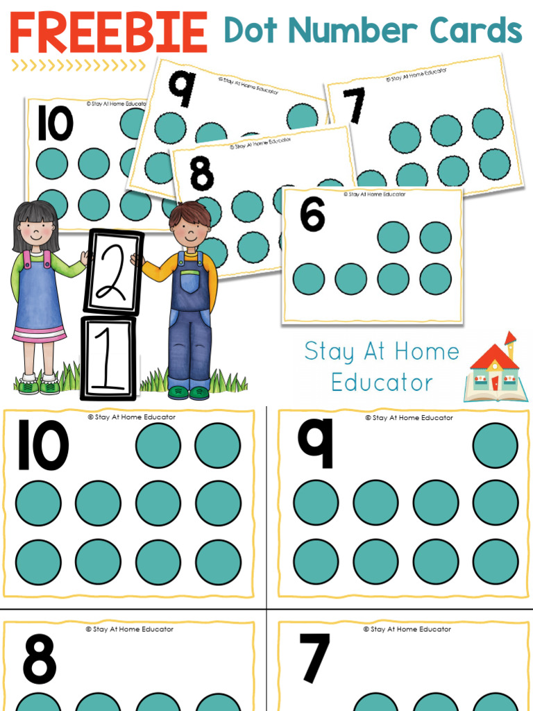 Free Printable Dot Cards 1-10 | PDF