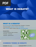 Debate Writing Class11 Notes | PDF