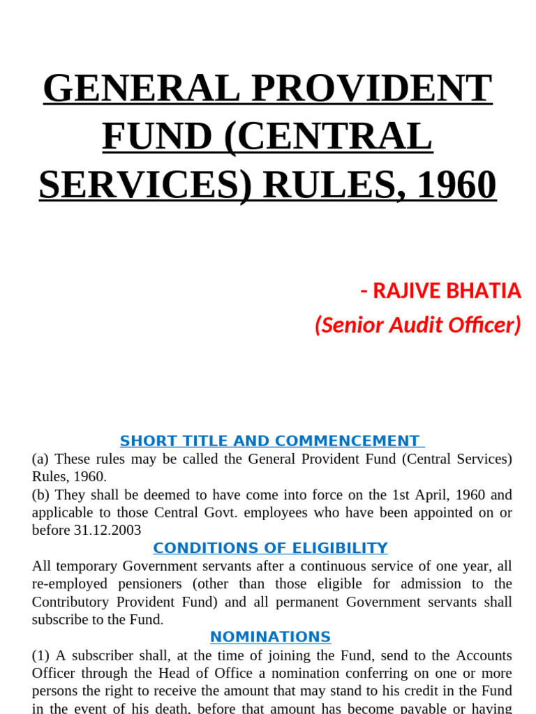 GPF Rules Rajive Bhatia 20210618161211 | PDF | Subscription Business ...